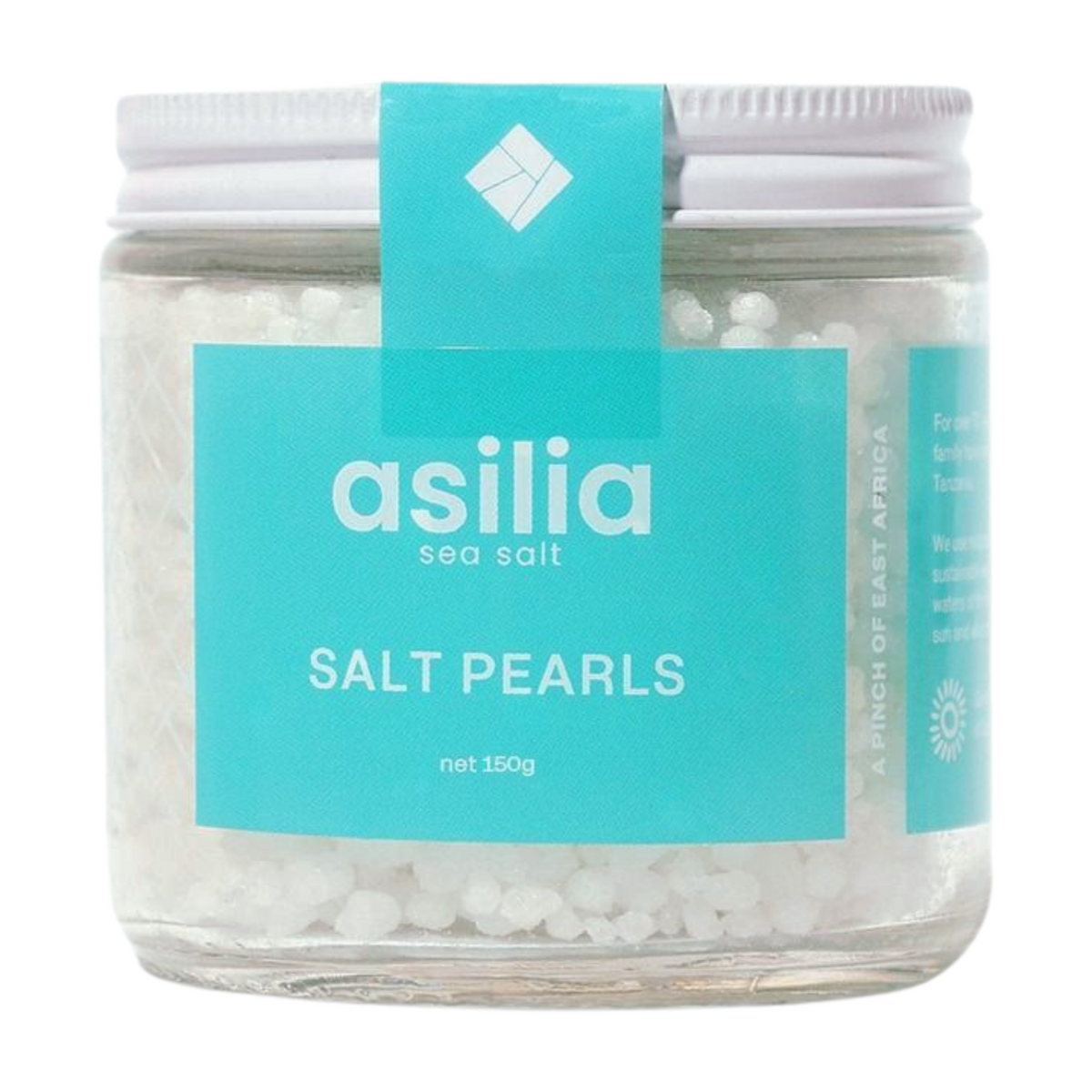 Asilia Sea Salt Salt Pearls (150g) – Fennel and Ginger