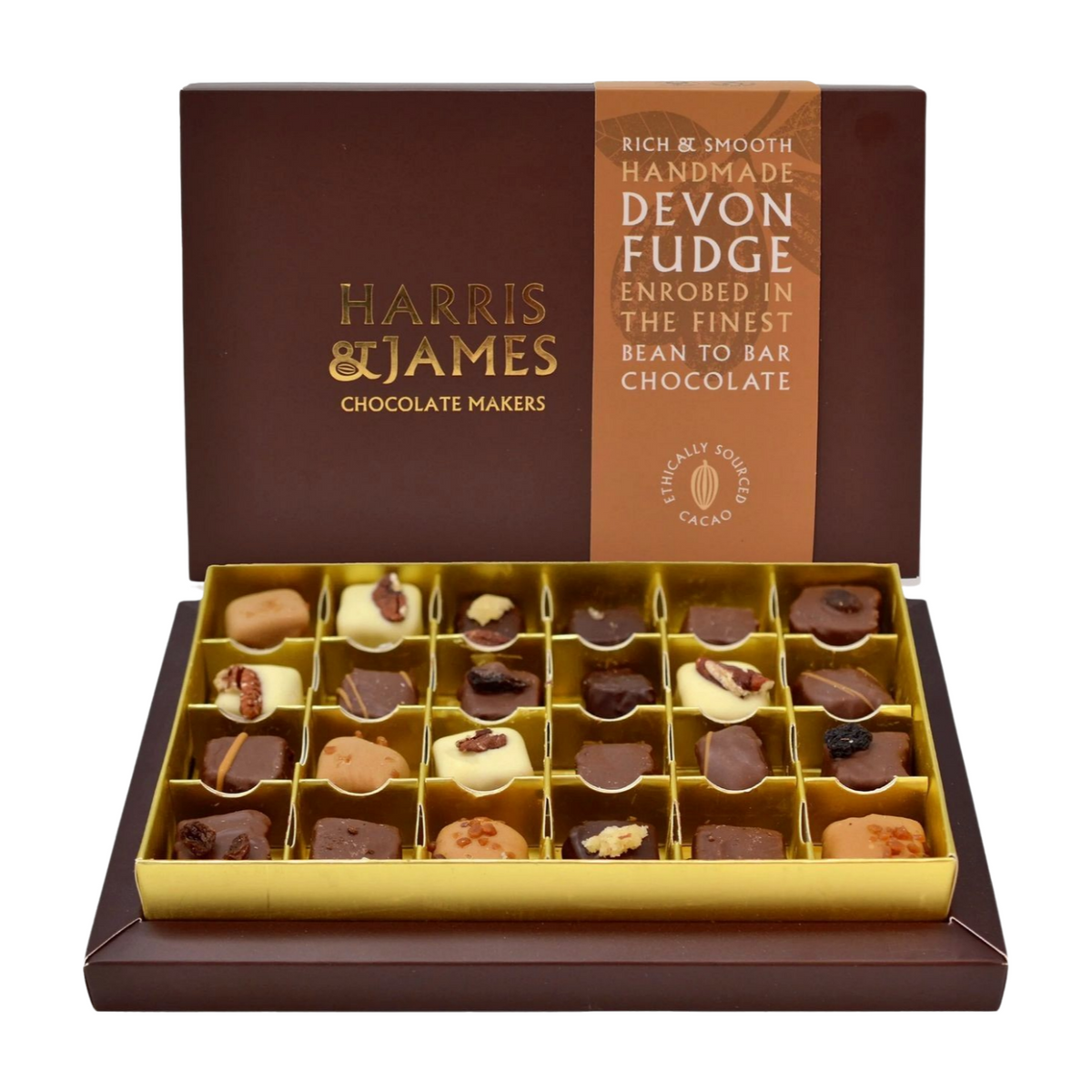 Harris & James Chocolate Enrobed Devon Fudge Selection Box (265g ...