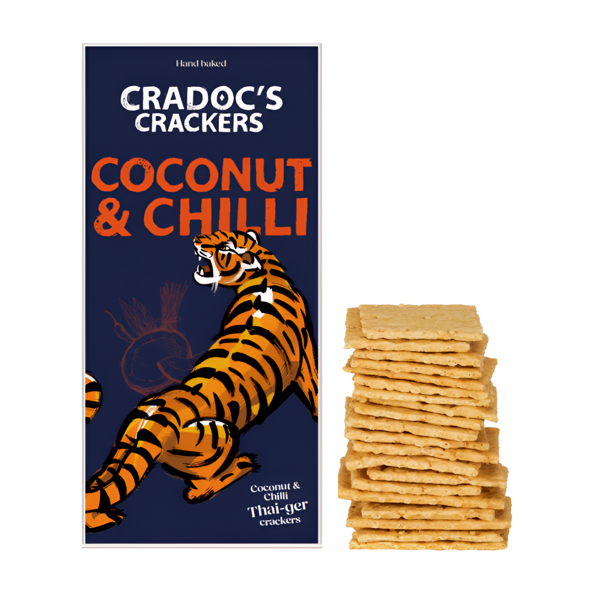 Cradoc's Coconut & Chilli Crackers (80g) – Fennel and Ginger