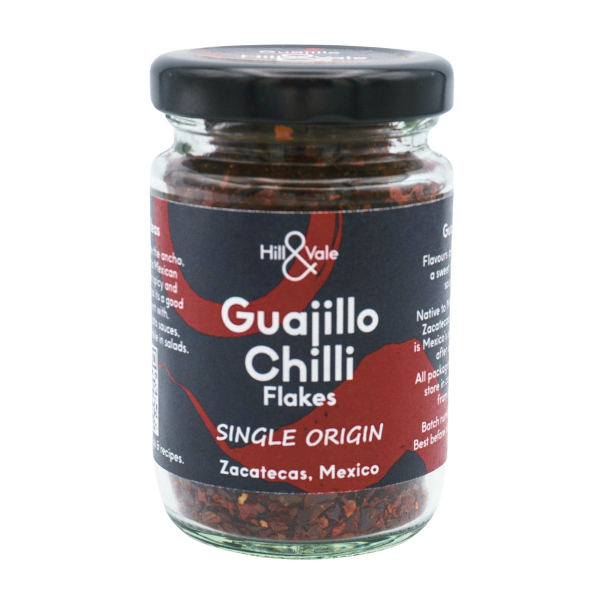 Hill & Vale Single Origin Guajillo Chilli Flakes (30g) – Fennel and Ginger