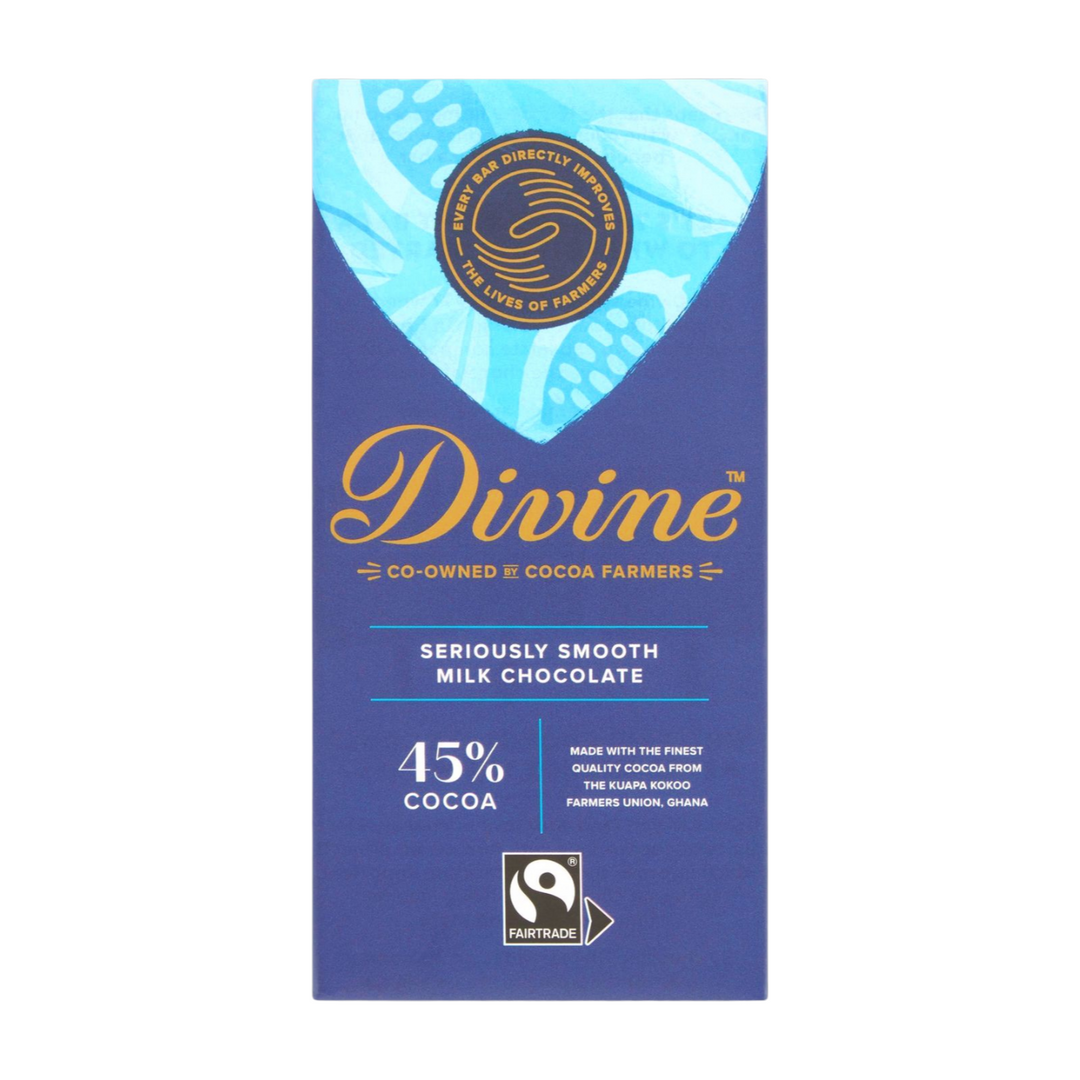 Divine Seriously Smooth Milk Chocolate (90g) – Fennel and Ginger