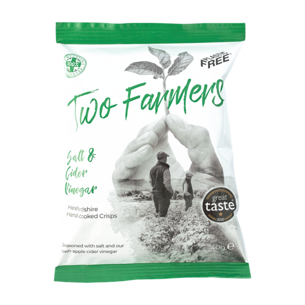 Two Farmers Salt & Cider Vinegar Crisps (40g) – Fennel and Ginger