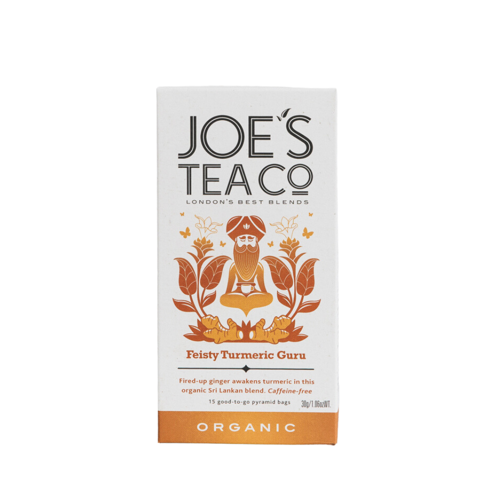 Joe's Tea Co Feisty Turmeric Guru Organic Tea (15 Pyramids) – Fennel ...