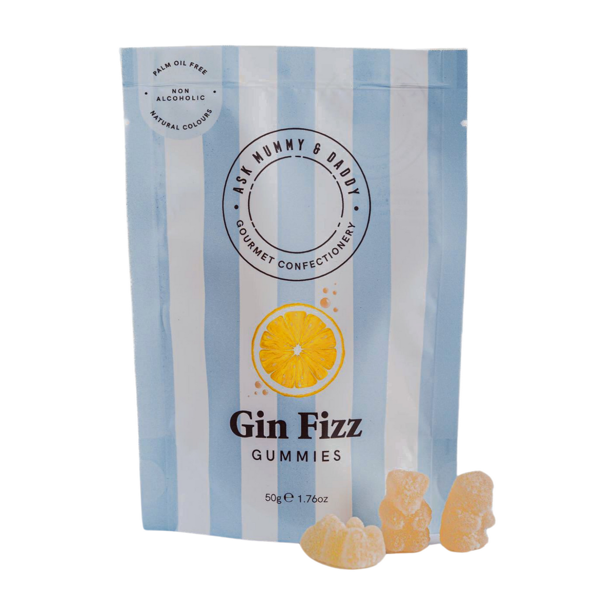 Ask Mummy & Daddy Gin Fizz Gummies (50g) – Fennel and Ginger