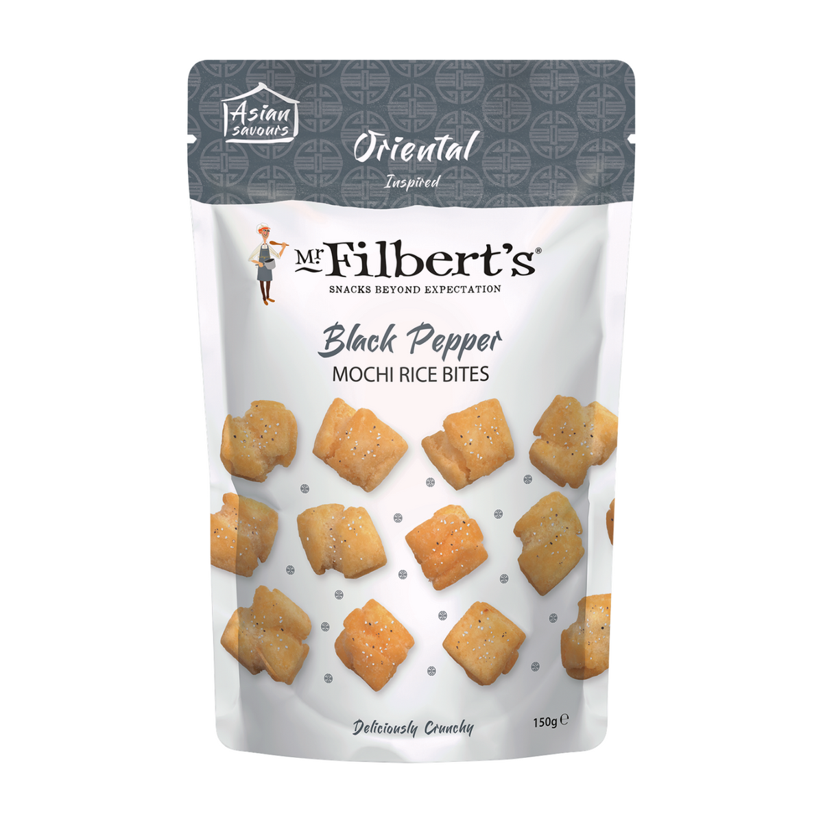 Mr Filbert's Oriental Inspired Black Pepper Mochi Rice Bites (150g ...