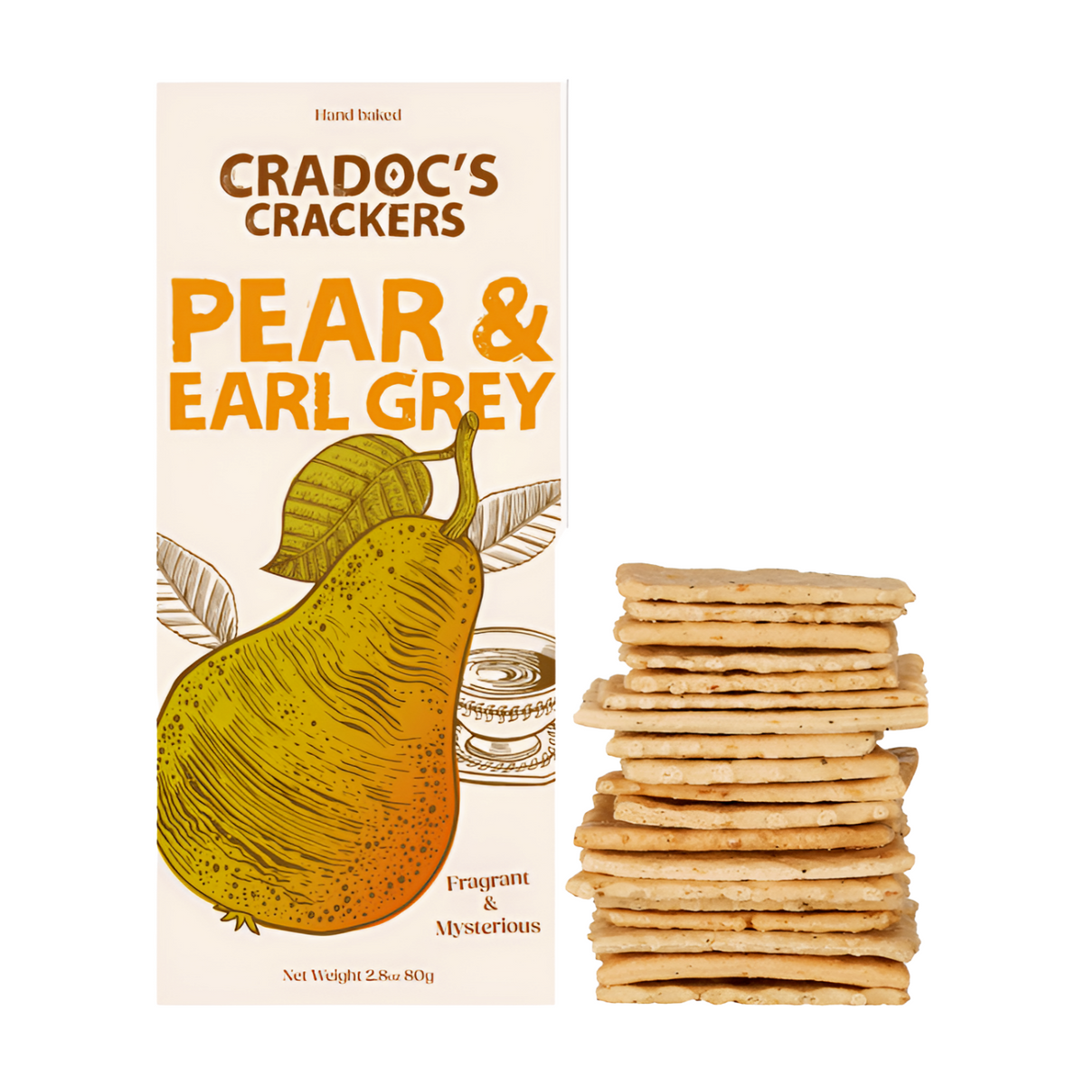 Cradoc's Pear & Earl Grey Crackers (80g) – Fennel and Ginger