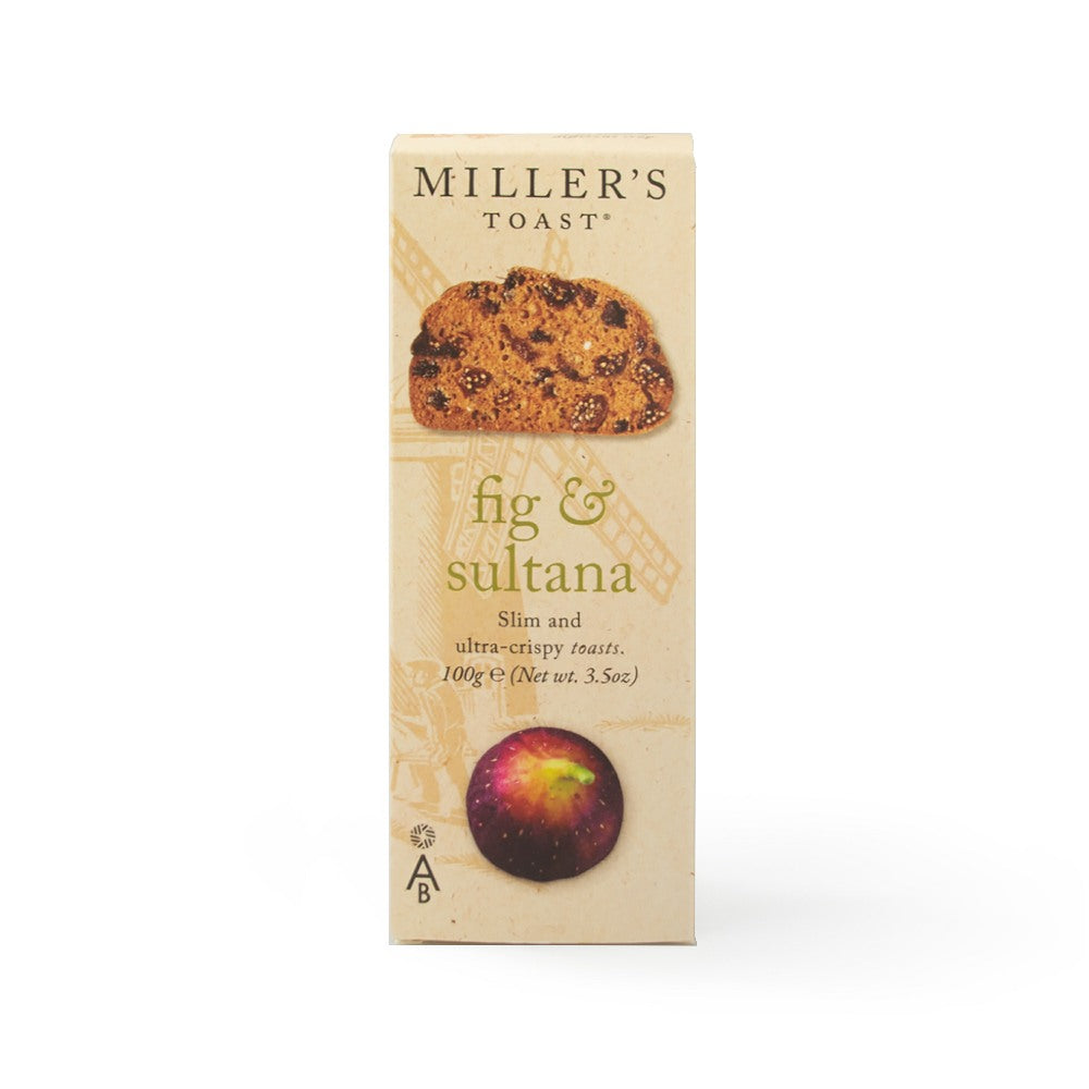 Artisan Biscuits Miller's Toast Fig & Sultana (100g) – Fennel and Ginger