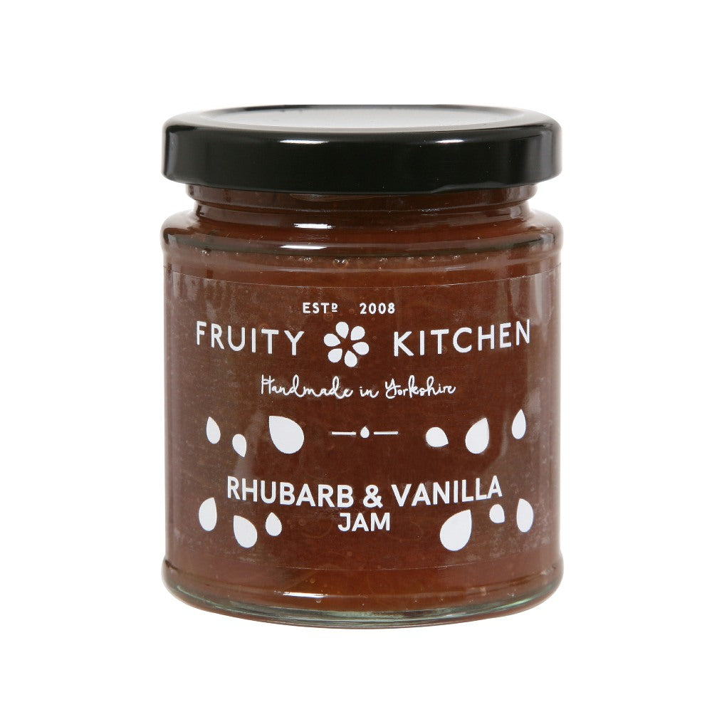 Fruity Kitchen Rhubarb & Vanilla Jam (227g) – Fennel and Ginger