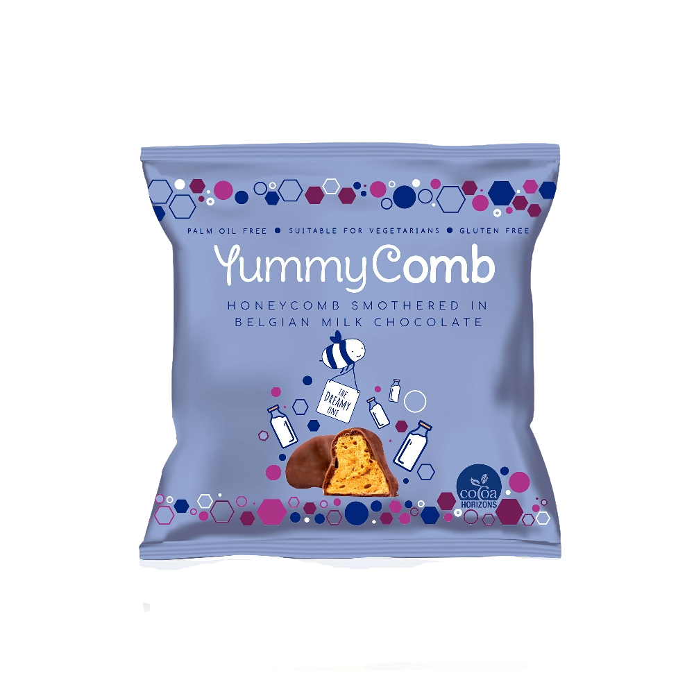 Yummycomb Milk Chocolate Honeycomb Pocket Pack (40g) – Fennel and Ginger